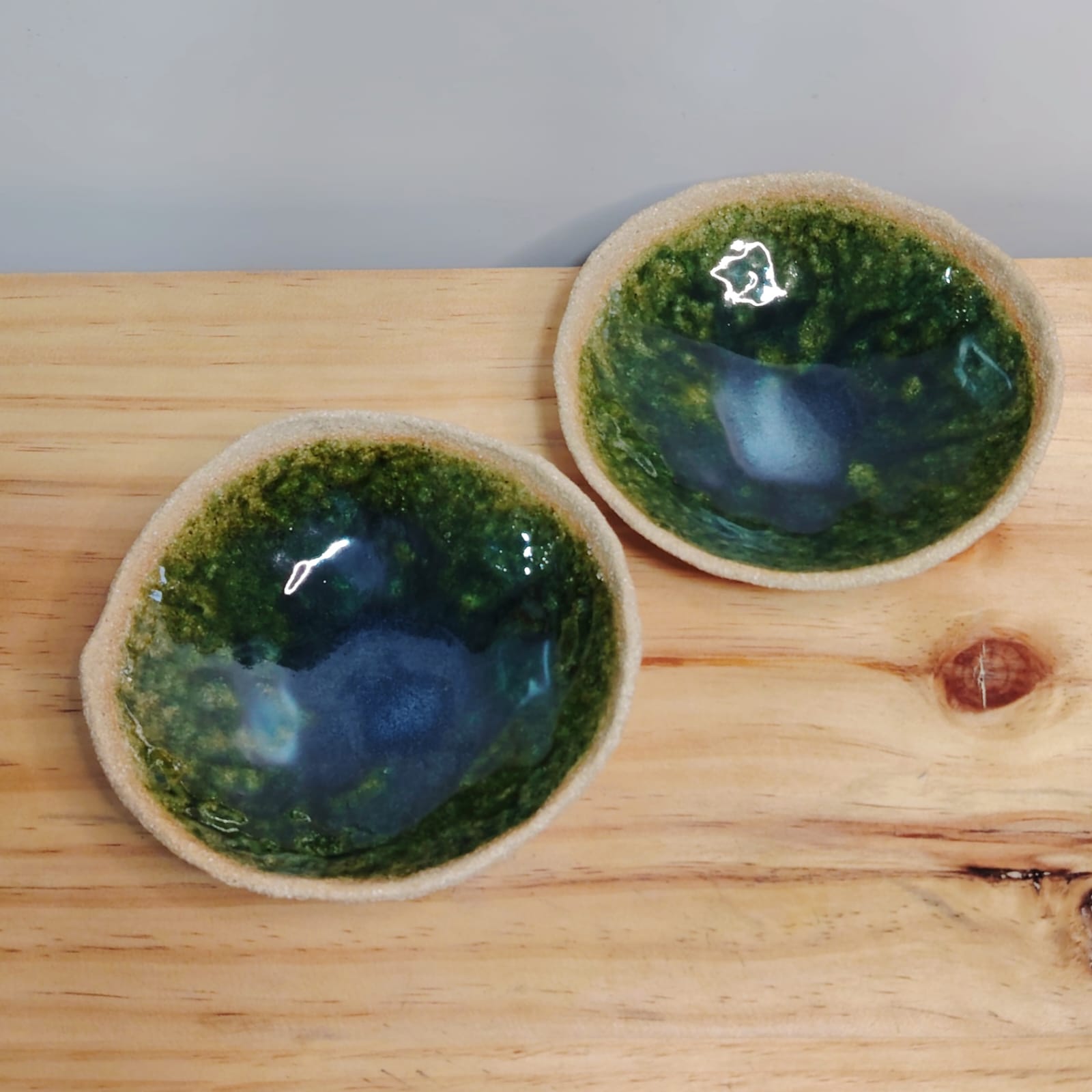 Plato Postre Turquesa Cobre – ceramicaschris